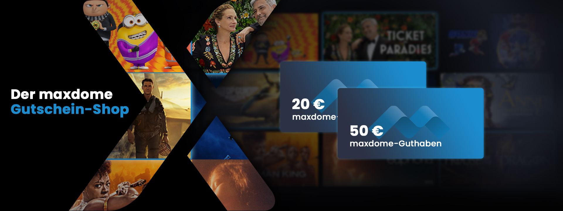 Der Gutschein-Shop von maxdome | Gutschein für maxdome kaufen und vom Wert des Guthabens Filme ...